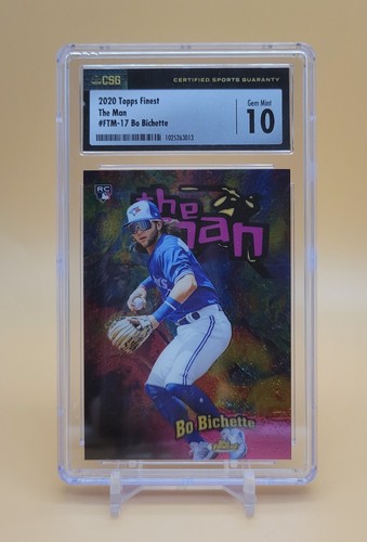 2020 Topps Finest Bo Bichette 98 The Man Rookie RC #FTM17 PSA 10 GEM ...