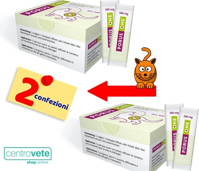 2 x Porus One 30 Bustine da 500 mg per Gatti → Supporto funzionalità Renale | eBay
