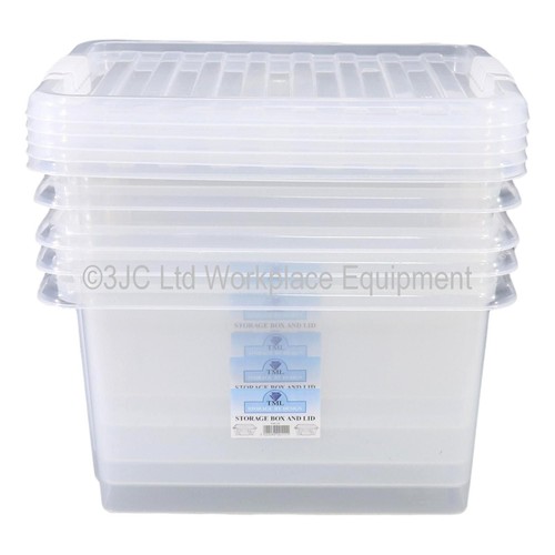 NEW British Made TML Clear Plastic Storage Box Boxes or Clear Lids 13 ...