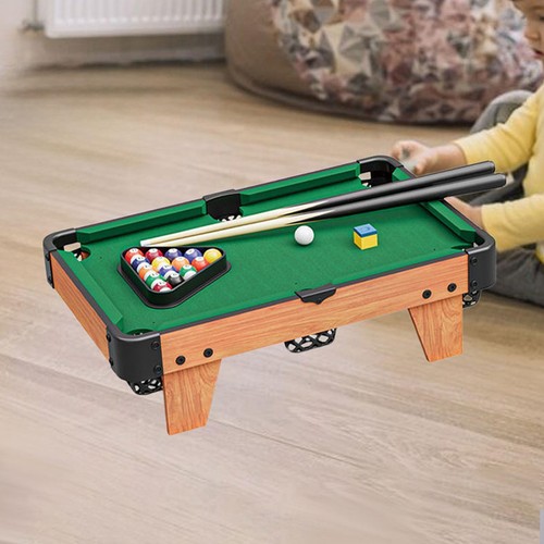Mini Pool Table Wood Accessories Billiards Game Table for Travel Home ...