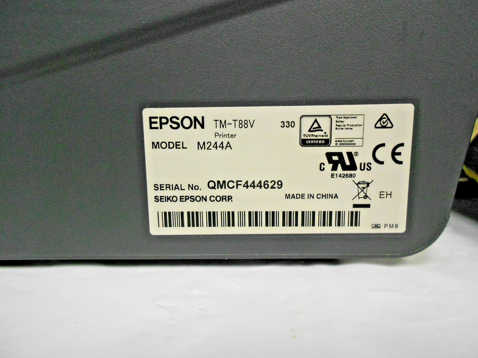 Epson TM-T88V M244A POS Receipt Printer USB RS232 NO POWER SUPPLY UNIT ...
