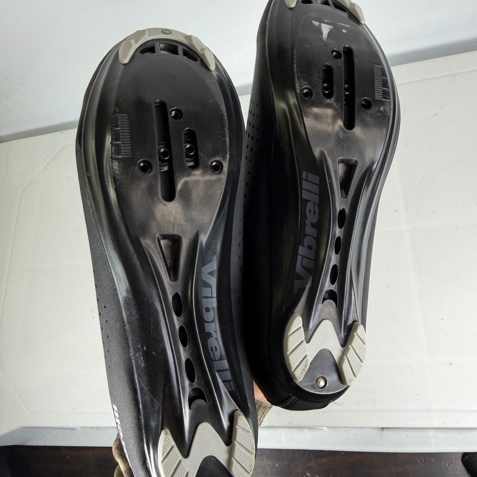 Vibrelli Cycling Shoes Size 42 Black Hook and Loop Closure Road Bike | eBay