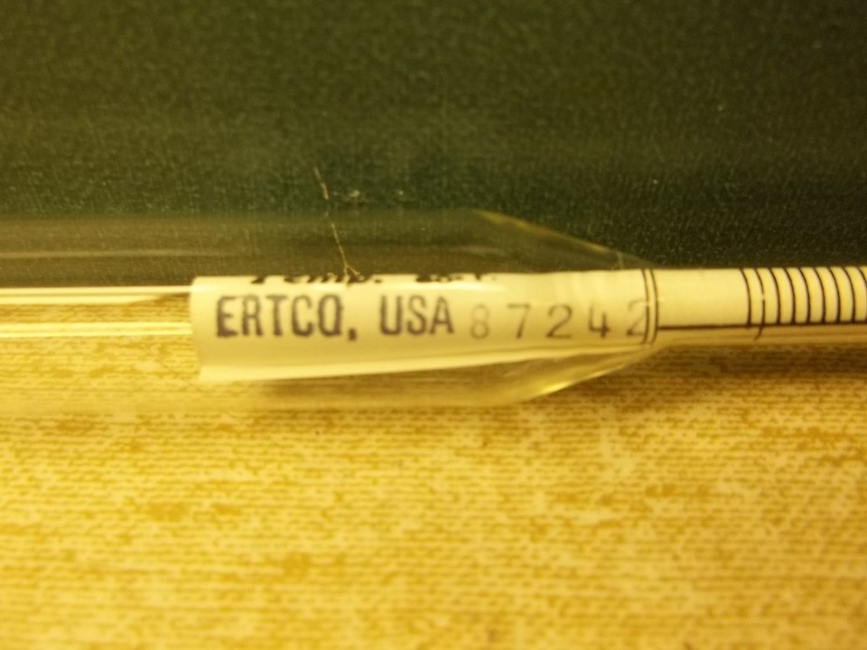 Ertco Temperature Recorder Gague Specific Gravity 87242 *FREE SHIPPING ...