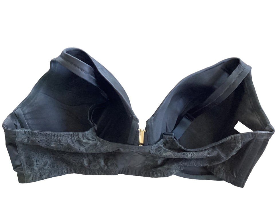 Cacique Full Coverage Black Smooth Front Closure Underwire Bra Lane ...
