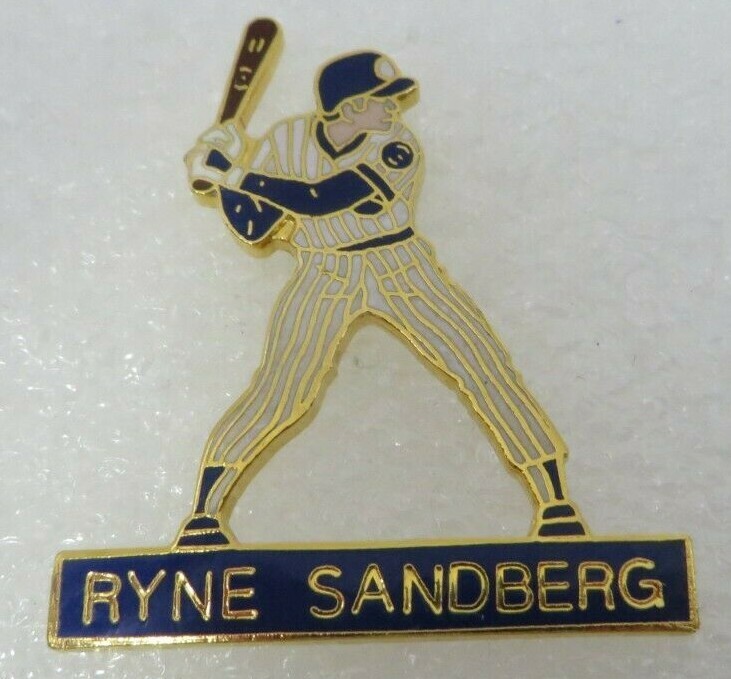 Vintage RYNE SANDBERG Pin Pinback Hat Lapel Figure BASEBALL Chicago ...