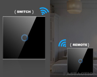 433Mhz RF Wireless Touch Switch+Touch Remote Control Home Wall Light ...