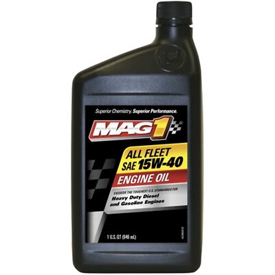 Mag 1 61658 All Fleet 15W-40 Engine Oil - 1 Quart Bottle (Case of 12 ...