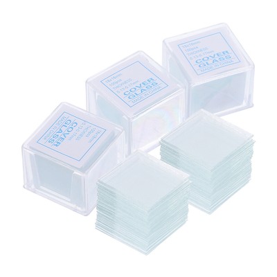 500Pcs Slides and Cover Glasses Microscope Slides Square Cover Slips ...
