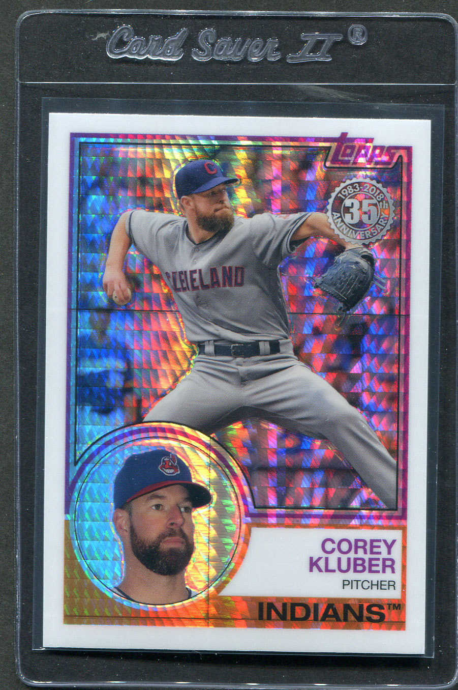 2018 Topps Update Silver Pack Refractor Corey Kluber #121 Indians | eBay