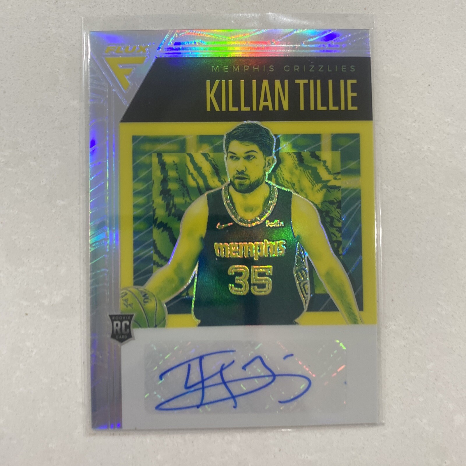 Killian Tillie 2020-21 Panini Flux Signatures Silver Prizm #FRS-KLT ...