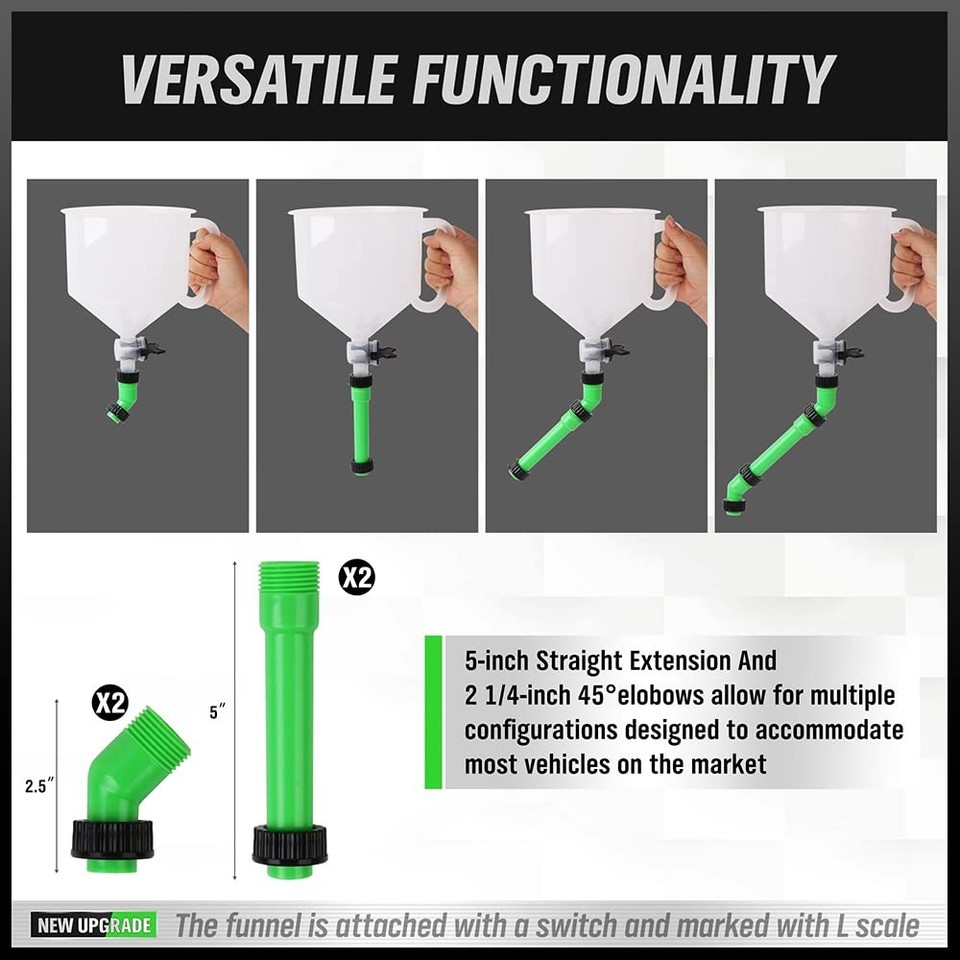 SWANLAKE No-Spill Coolant Funnel Kit,Spill Proof Bleeder with Clear | eBay