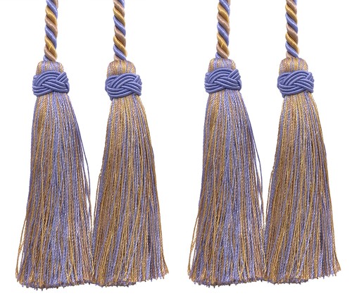 Curtain Tieback, Style# ICT, Color# 5080 - Periwinkle Gold [Set of 2 ...