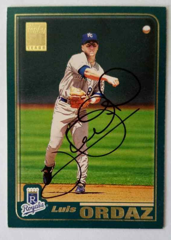 Luis Ordaz Autograph Rare Kansas City Royals | eBay