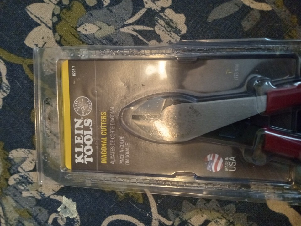 Klein Tools D228-7 Diagonal Cutters 7"/178 mm Riveted Joint FAST FREE ...
