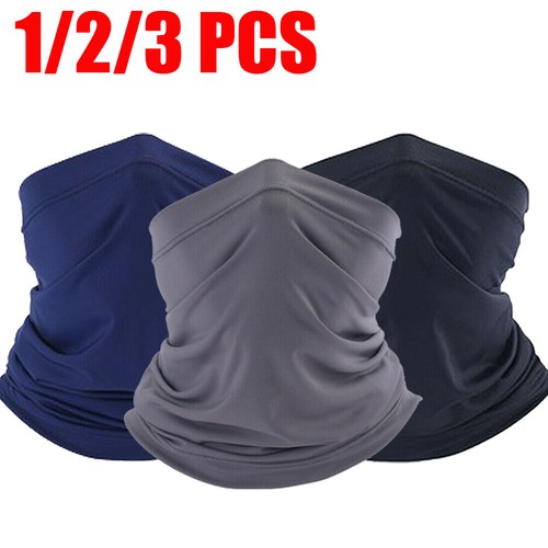 1/2/3pcs UV Protection Scarf Half Face Cover Mask Balaclava Washable ...