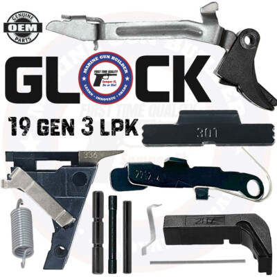 Glock 19 OEM Lower Parts Kit Gen 3 G19 LPK Frame Kit Genuine Glock Drop ...