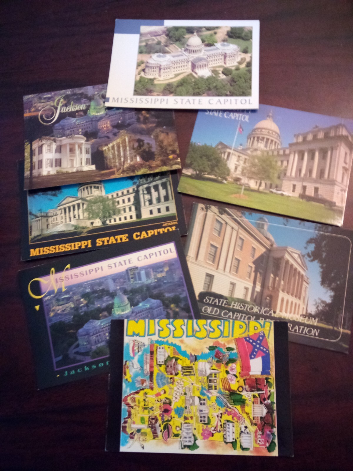 Mississippi Capitol Jackson MS Lot of x7 Large Postcards circa 2010 Fun ...