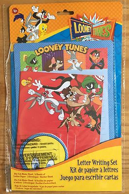 Looney Tunes Warner Brothers Letter Set Writing Paper Stickers Bugs ...