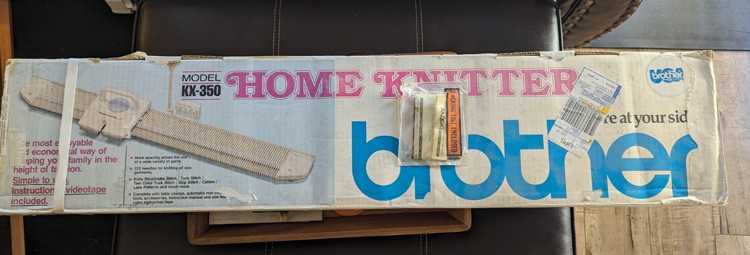 Vintage Brother KX350 Kx-350 Knitting Machine Home KNITTER for sale ...