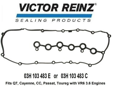 Valve Cover Gasket Set Fit Q7, Cayenne, CC, Passat, Toureg "BHK"VR6 3.6 ...
