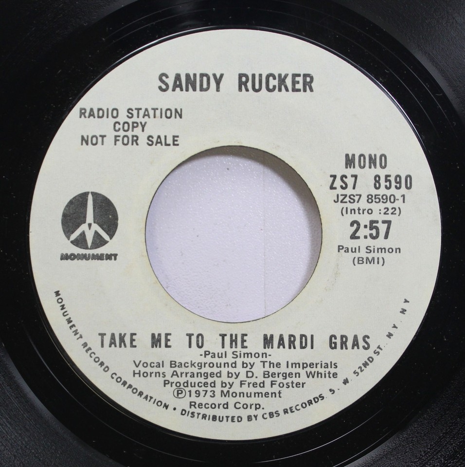 Hear! Country Promo 45 Sandy Rucker - Take Me To The Mardi Gras / Take ...