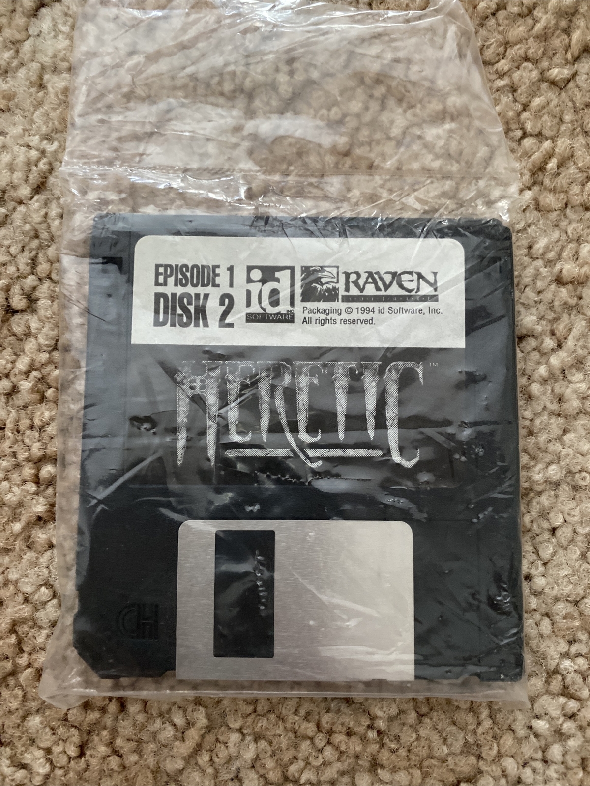 Vintage 1994 ID Software Raven Heretic Episode 1 Disks 1 & 2 Sealed ...