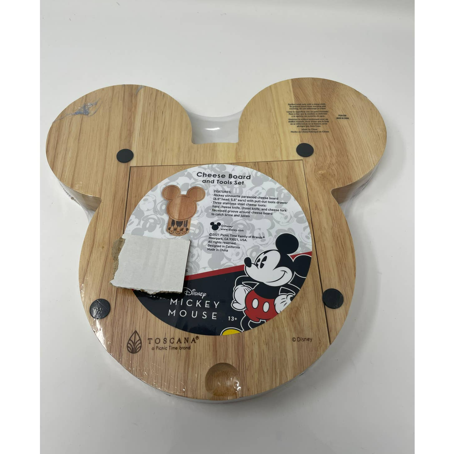 Picnic Time Disney Classic Mickey Mouse Cheese Board - 500-00-505-043 ...