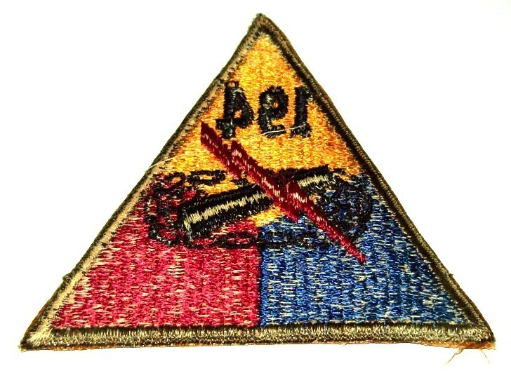 ORIGINAL CUT-EDGE FULLY EMBROIDERED EARLY POST WW2 194th TANK BATTALION ...