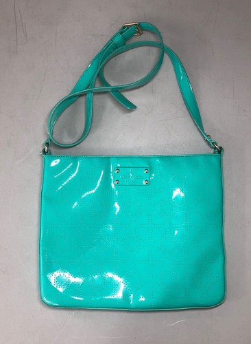 Kate Spade NY 'Metro Darby' Embossed Blue Patent Leather Crossbody Bag ...