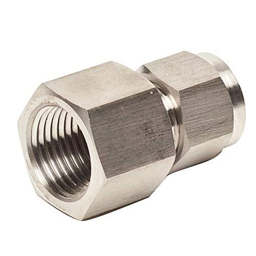 2 Pcs 304 Stainless Steel Tubing Compression Fitting 10mm Tube OD x 1/2 ...