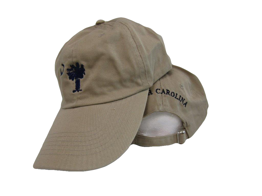 State of South Carolina SC Tan Khaki Embroidered Cap Hat | eBay