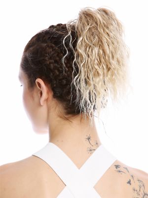 Hair Piece Braid Short Voluminous Curly Crepe Afro Kinks Blonde ...