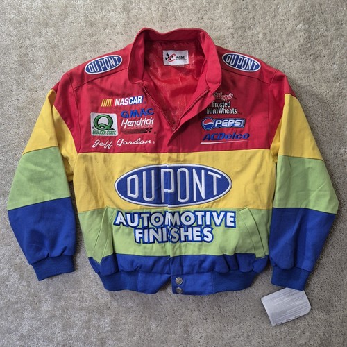 Vintage Jeff Gordon Racing Jacket Boys L Chase Rainbow Full Zip ...