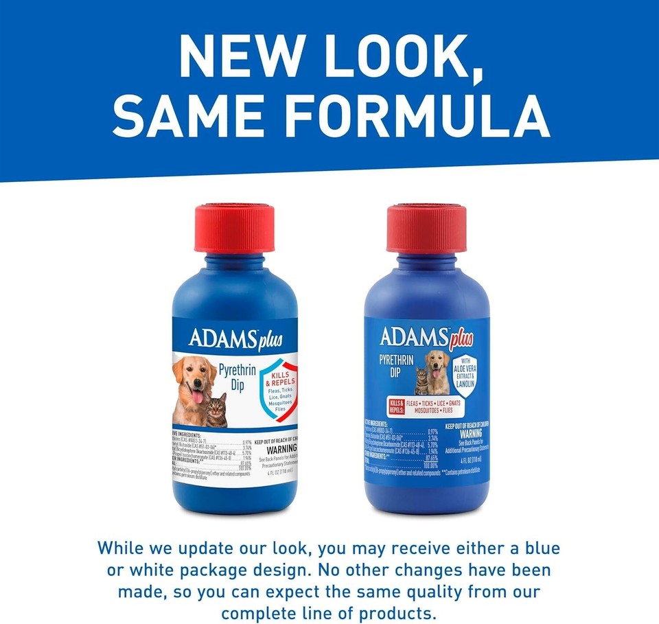 Adams Plus Pyrethrin Dip for Dogs and Cats - 4oz | eBay