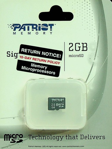 Micro SD Memory Card 2.0 GB - Patriot Memory - New 879699004930 | eBay