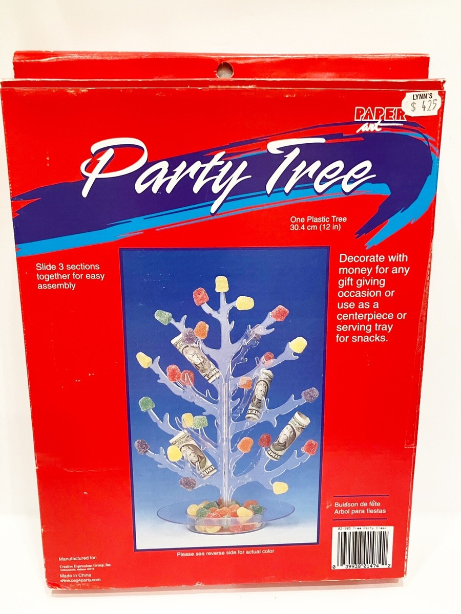 Gumdrop Tree Centerpiece Clear Plastic Money Tree Centerpiece 14