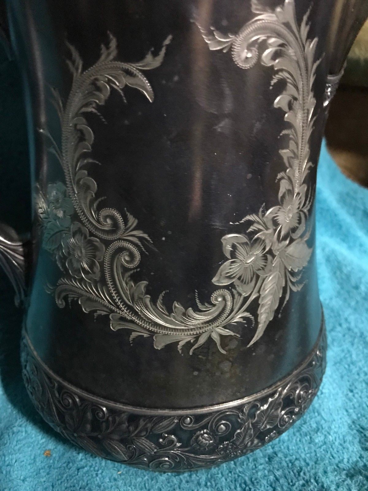 Antique Wilcox Silverplate Co Heavy Water Pitcher / Chocolatiere #5102 ...