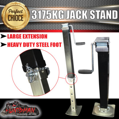 Heavy Duty Trailer Caravan Canopy Jack Leg Stand 3175KG Rated Side ...