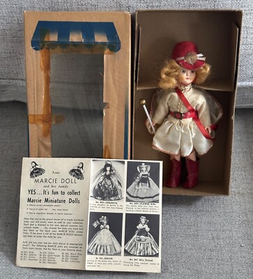Vintage 1947 A Marcie Doll Majorette Blonde #832 Doll Baton Box Booklet ...