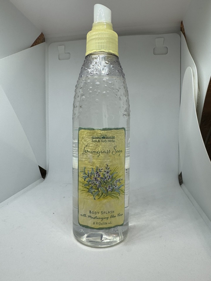 Bath Body Works LEMONGRASS SAGE Body Splash 8 oz Vintage Body Spray | eBay