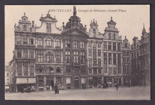 Vintage Postcard Belgium Brussels Houses Grand Place | eBay