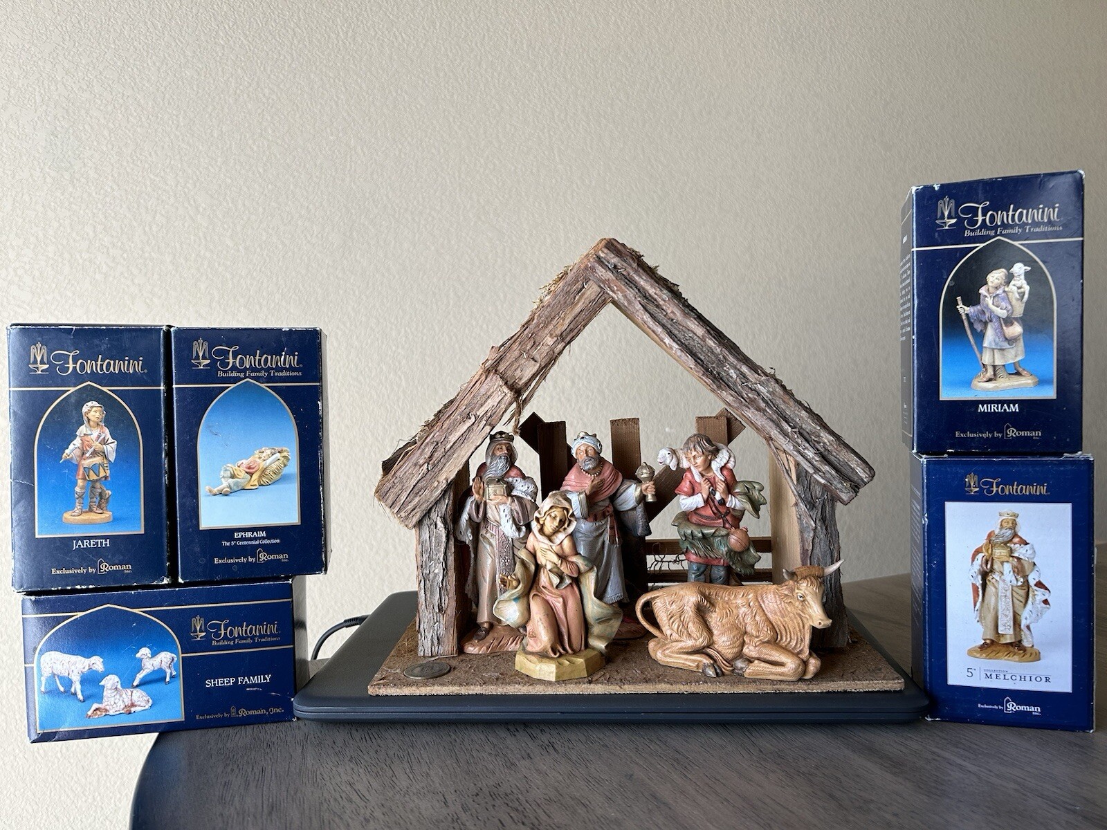 11 Piece FONTANINI Italy NATIVITY SET w/Stable and Figures | eBay