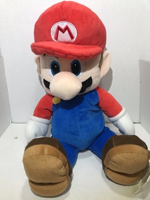 Super Mario Bros Mario Jumbo Plush 22” Large Stuffed Toy Nintendo 2015 ...