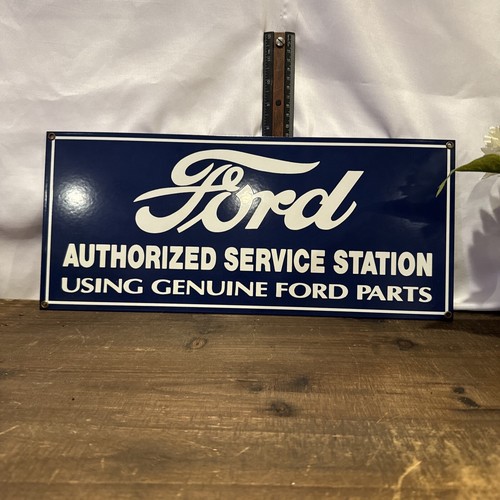 Vintage Ford Sign - Authorized Service Station using genuine Porcelain ...