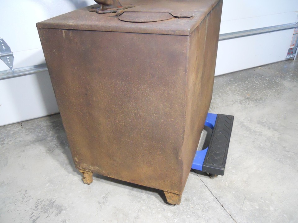 Vintage Double Oil Lubester & Wayne Curbside Gas Pump Gas Station ...