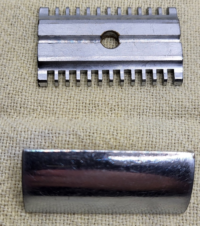 Vintage Gillette NEW Deluxe Tuckaway Chromium 17mm Baseplate Art Deco ...