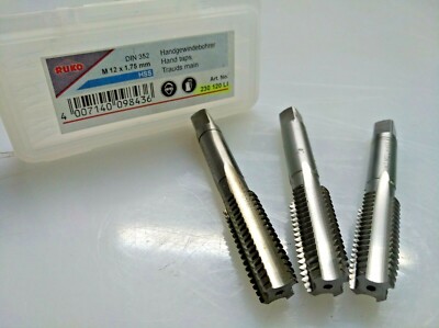 Set 3 pcs. Ruko Hand tap M12X1.75mm HSS-left-handed thread | eBay