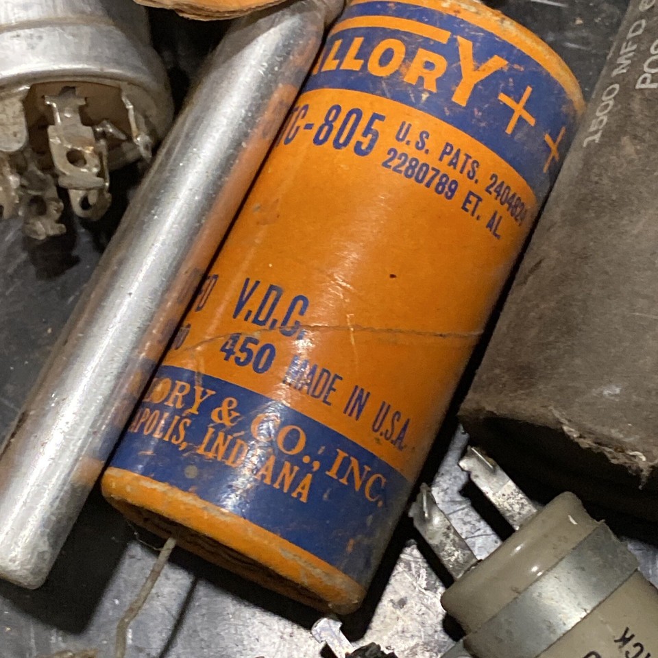 Ham Radio Capacitor Lot From Collector Estate Mallory Aerovox SPRAGUE ...
