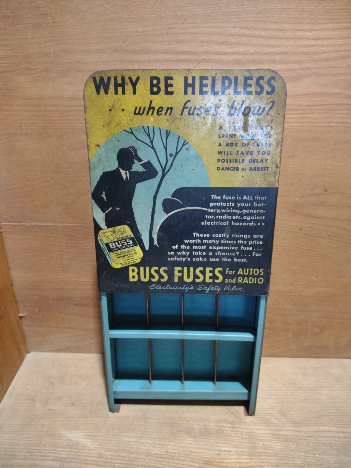 Vintage 1940/50s BUSS fuses display auto parts store | eBay