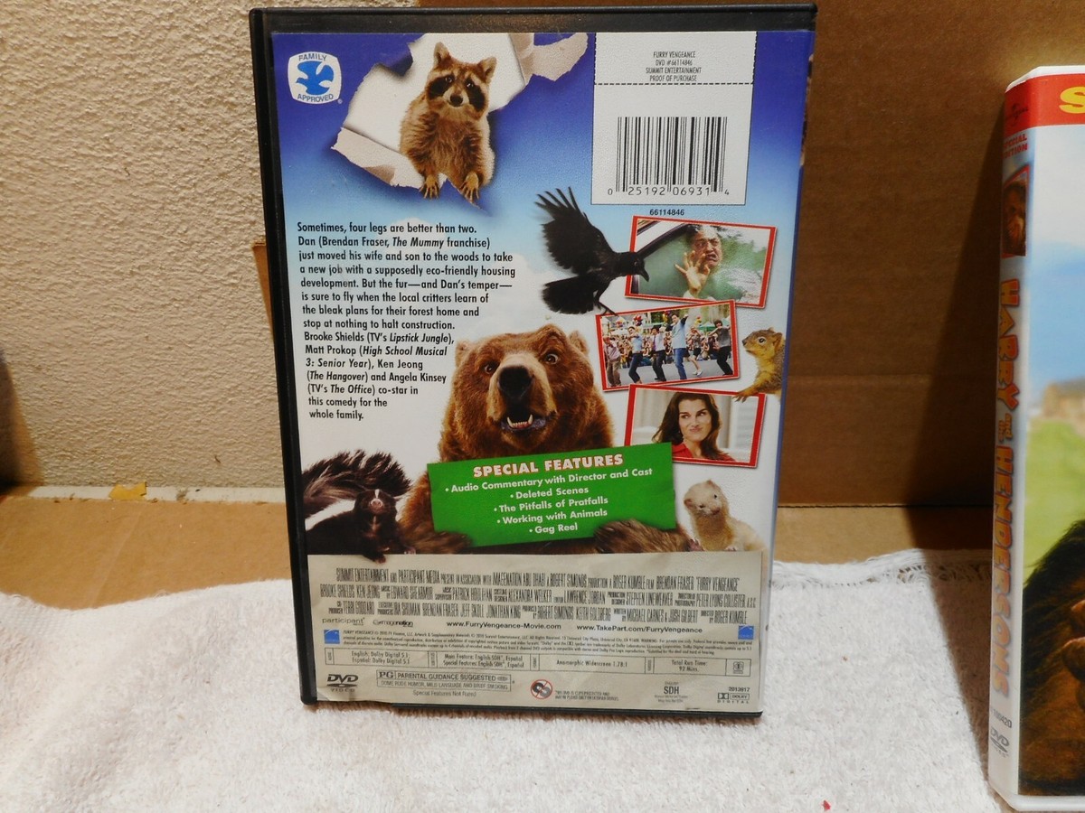 Furry Vengeance Dvd DVD REINE FELLSACHE BRENDAN FRASER + BROOKE